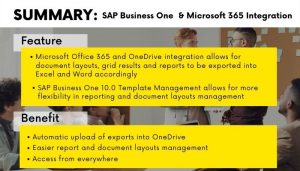SAP Business One Cloud and Microsoft 365 Integration - Axxis Consulting
