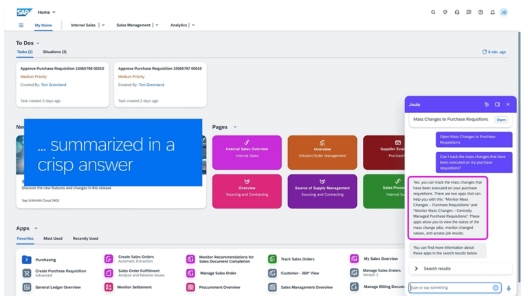 SAP Joule, The Generative AI - Axxis Consulting